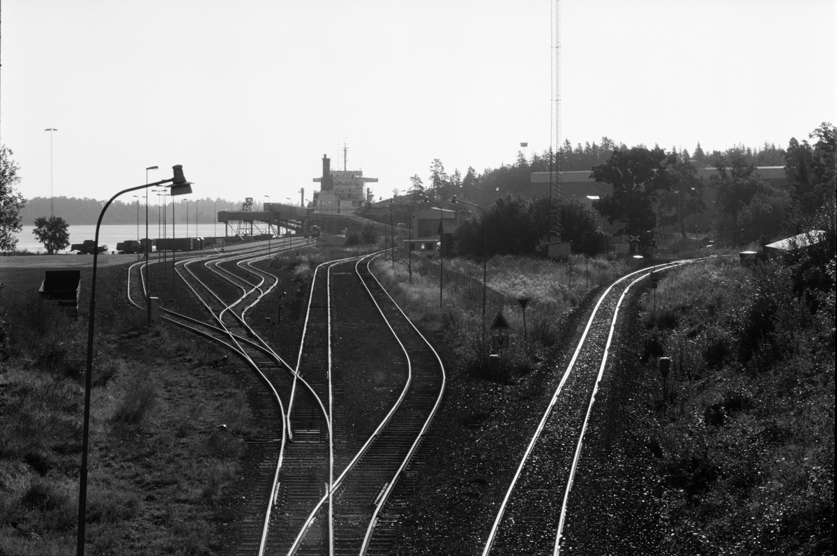Sligupplag, Dannemora Gruvor AB, Hargshamn, Harg, Uppland augusti 1991 ...